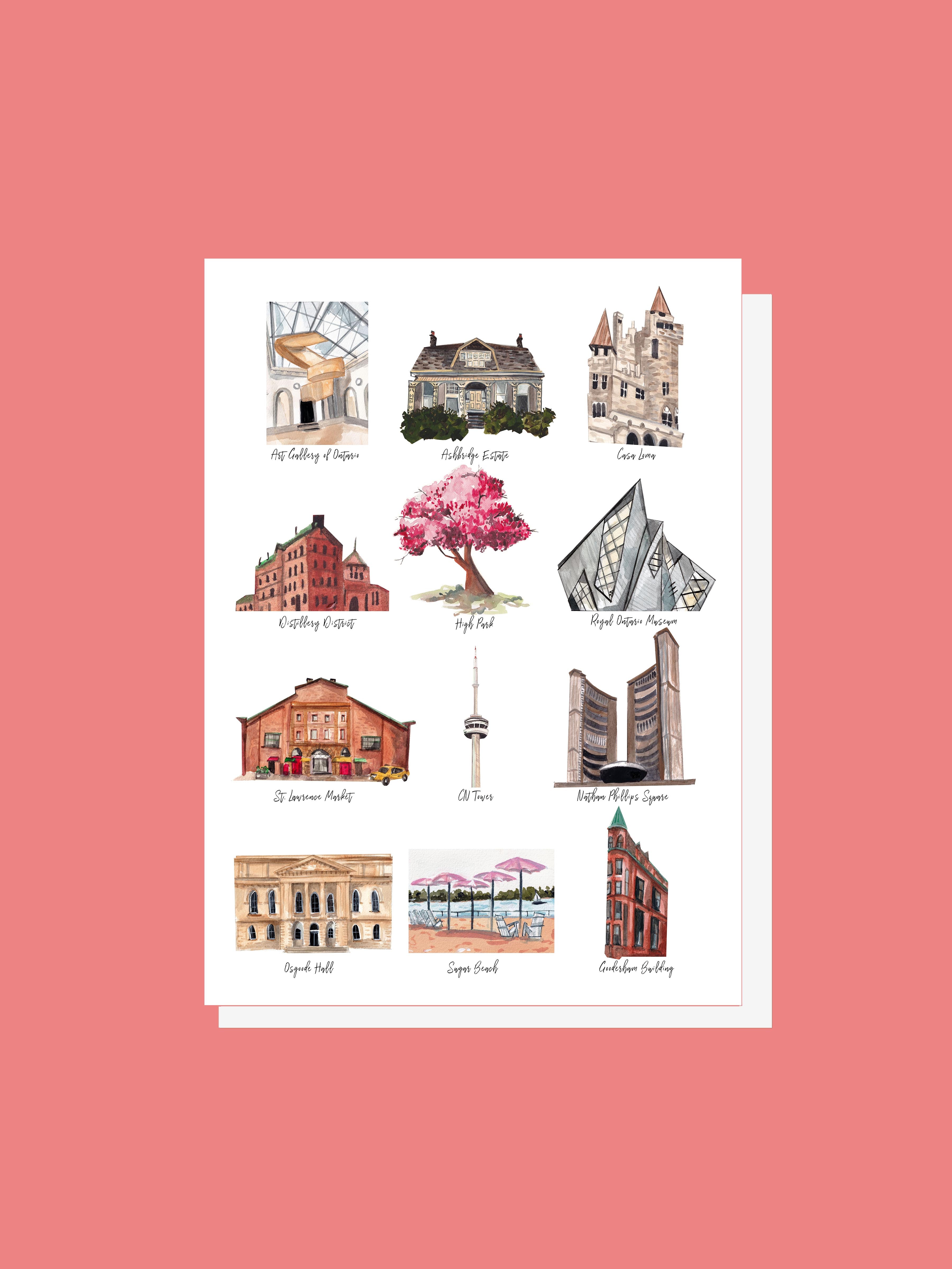 Toronto Landmarks Card | Toronto Card | Toronto Gift Shop – SnaptureThis