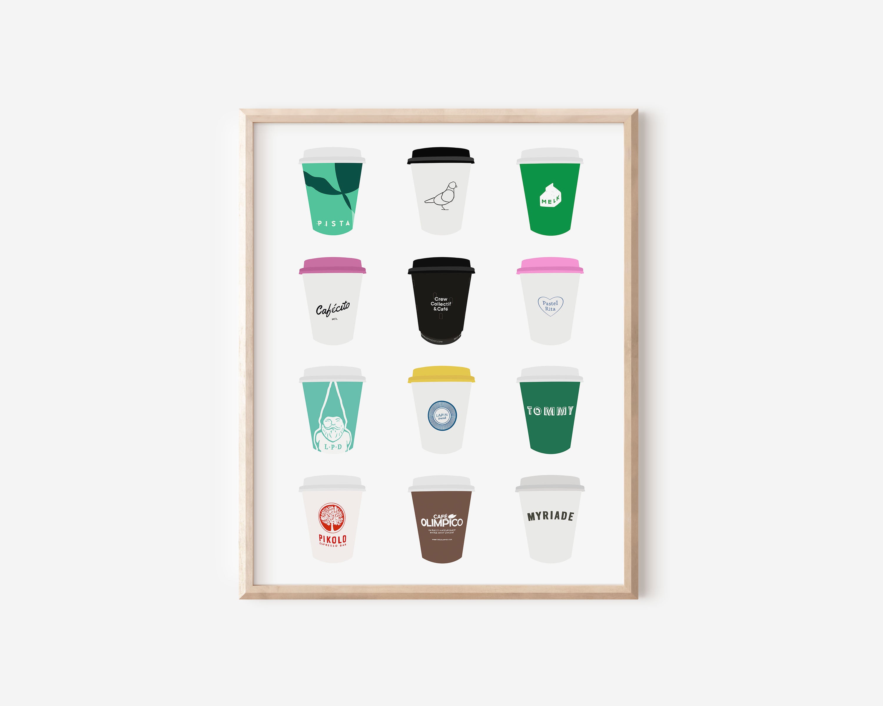 Montreal Coffee Shop V1 Print | Montreal Print | Toronto Gift Shop ...
